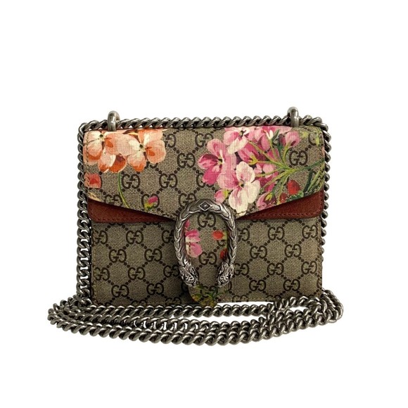 Gucci | Bags | Gucci Dionysus Gg Supreme Flora Flower Leather Chain ...